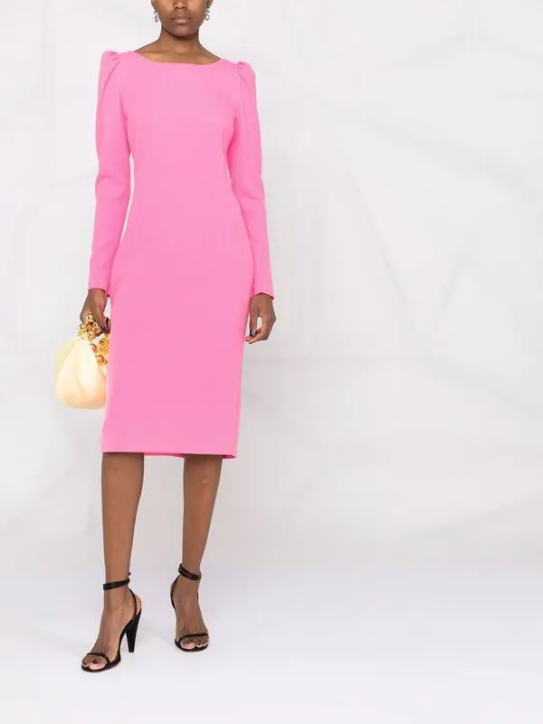 Dolce & Gabbana U-neck Long-sleeved Dress