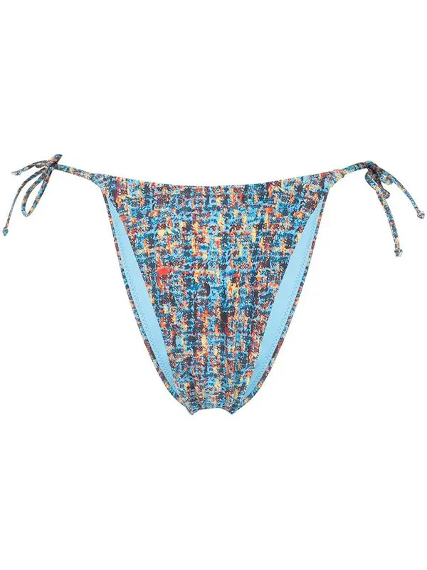 SIAN SWIMWEAR Halle Side-tie Bikini Bottom - Blue