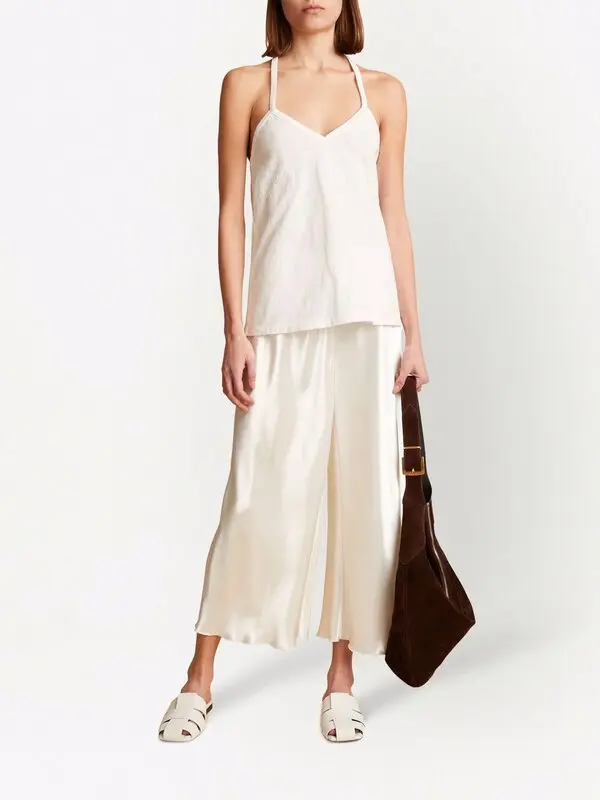 Khaite Misty Halterneck Cotton Top