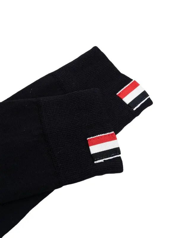 Thom Browne 4-bar Stripe Over The Calf Socks - Blue