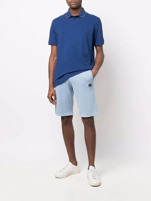 Paul & Shark Jersey Logo-patch Shorts