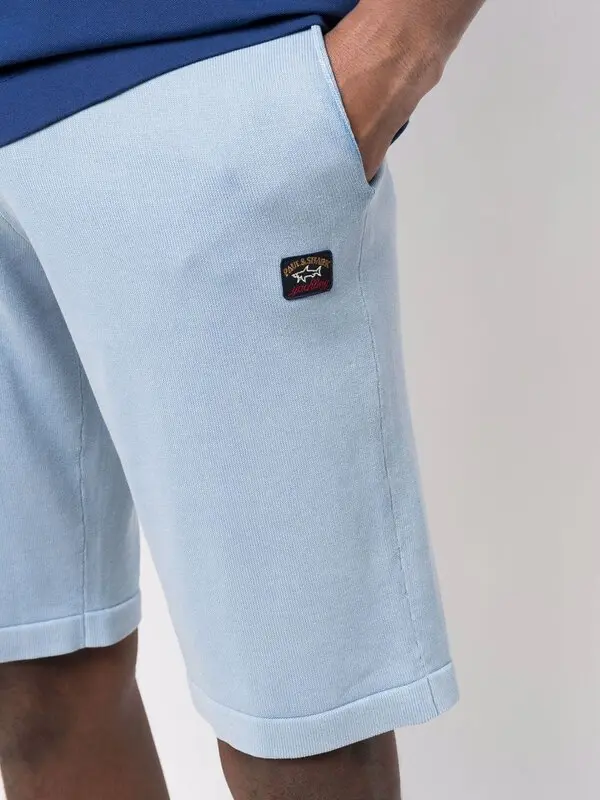 Paul & Shark Jersey Logo-patch Shorts