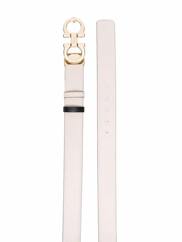 FERRAGAMO Gancini Reversible Belt - Neutrals