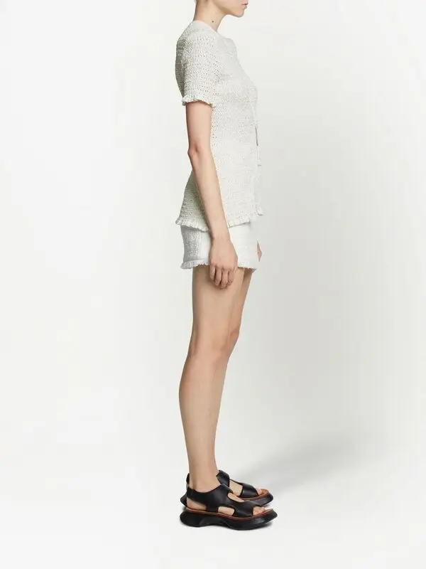 Proenza Schouler White Label Crochet Zip-front Blouse