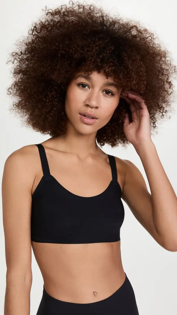Commando Butter Soft Support Back Closr Bralette - Black