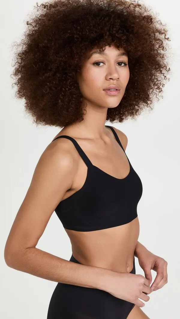 Commando Butter Soft Support Back Closr Bralette - Black