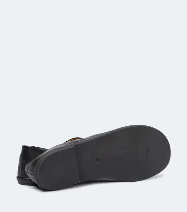 THE ROW Canal Slip-on Leather Shoes - Black