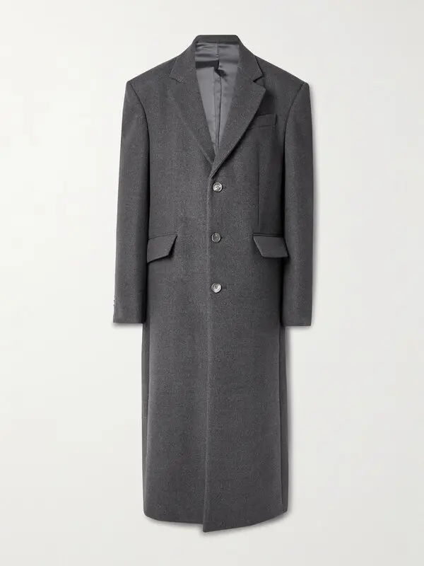 Wardrobe.NYC Wool Tailored Coat - Gray