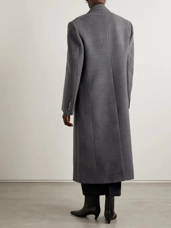 Wardrobe.NYC Wool Tailored Coat - Gray