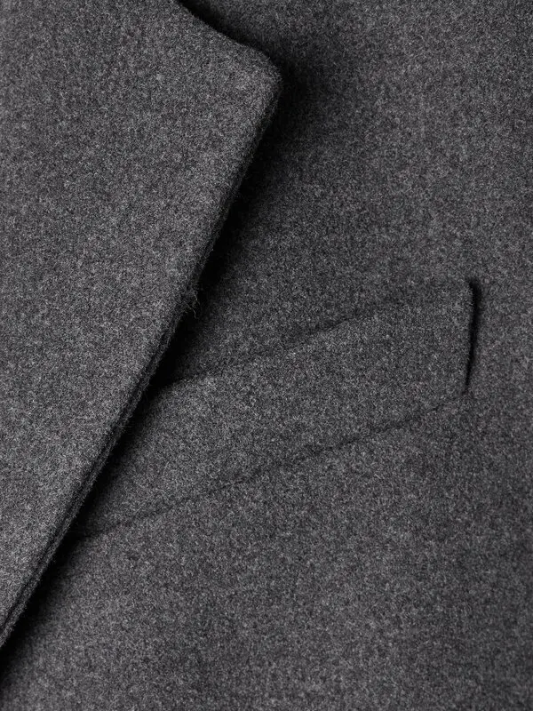 Wardrobe.NYC Wool Tailored Coat - Gray