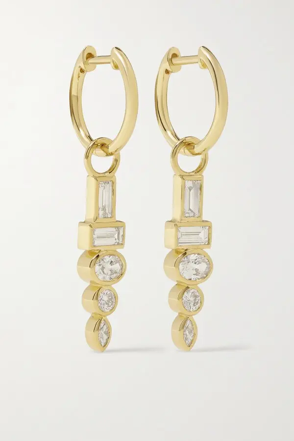 Sorellina Totem 18-karat Diamond Earrings - Gold