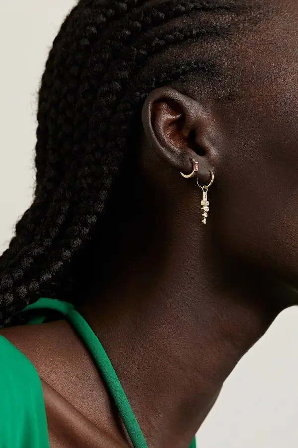Sorellina Totem 18-karat Diamond Earrings