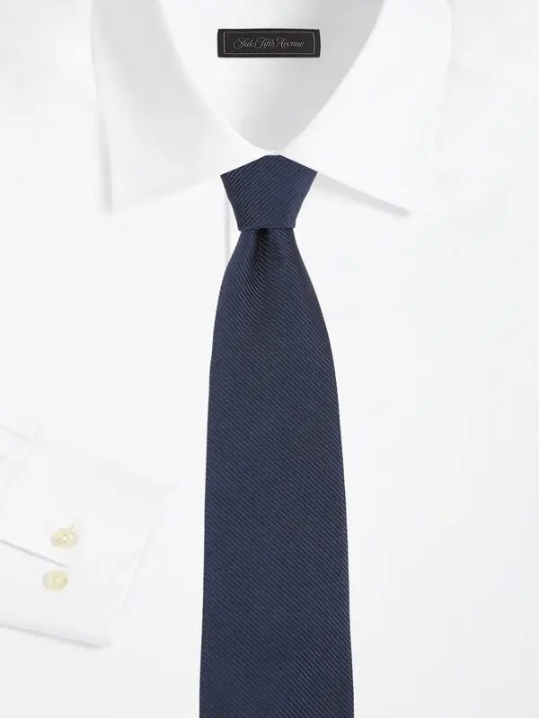PAUL STUART Ribbed Silk-blend Tie