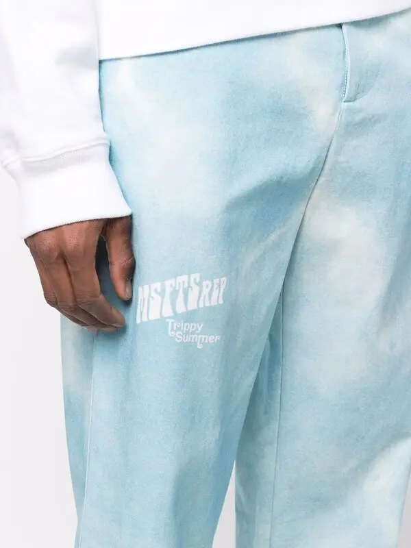 MSFTS Acid-wash Flared Trousers