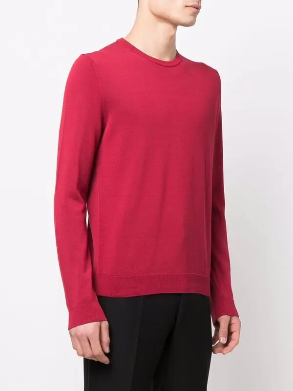 ZANONE Crew-neck Knitted Jumper - Red