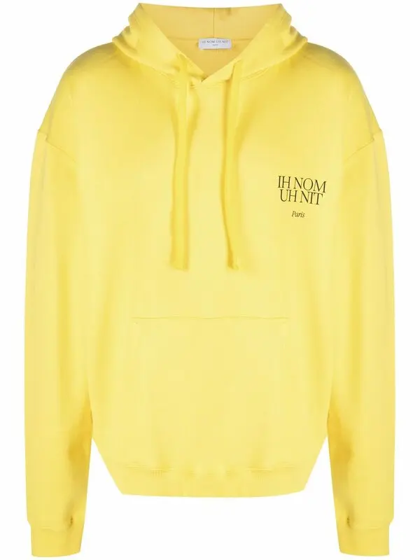 IH NOM UH NIT Logo-print Cotton Hoodie - Yellow