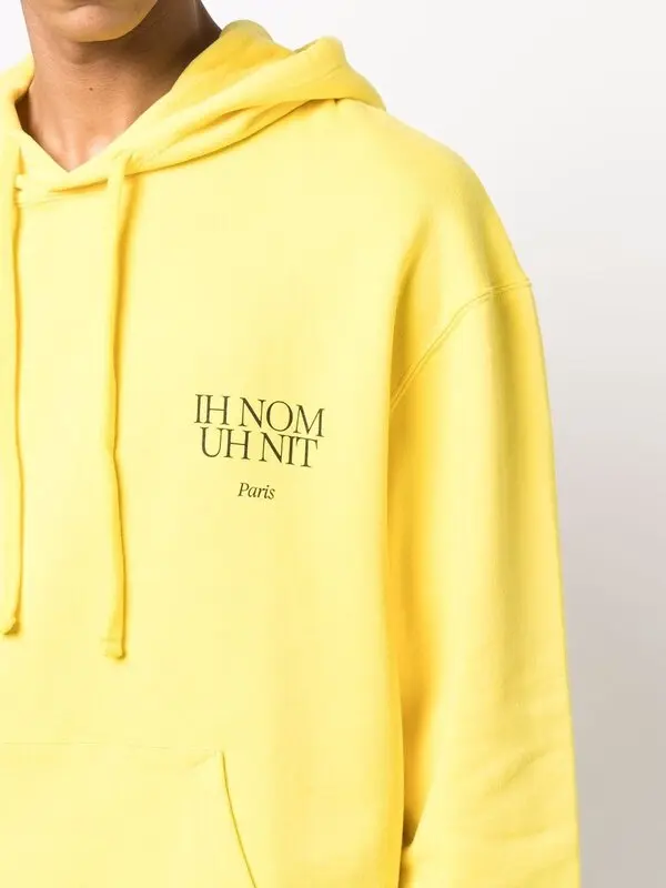 IH NOM UH NIT Logo-print Cotton Hoodie - Yellow