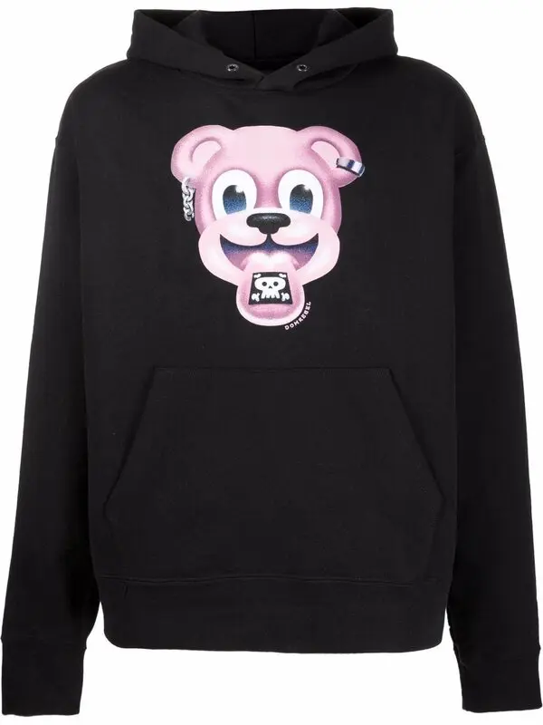 DOMREBEL Cartoon-print Cotton Hoodie