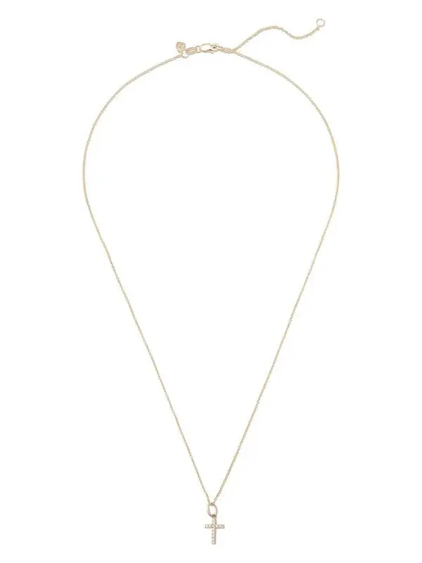 SYDNEY EVAN 14kt Diamond Cross Necklace - Gold