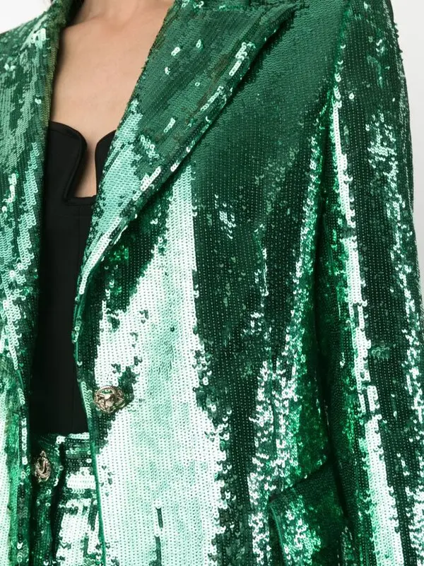 Philipp Plein Sequin-embellished Blazer - Green