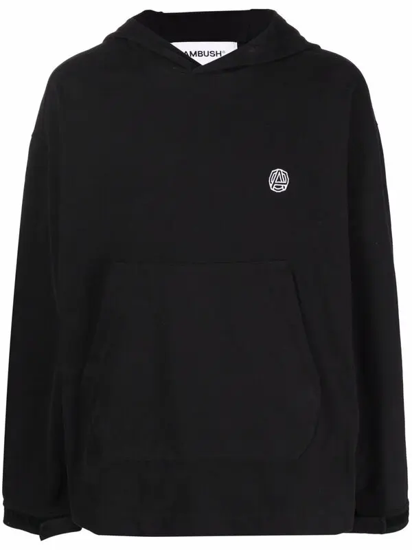 AMBUSH Logo-print Hoodie - Black