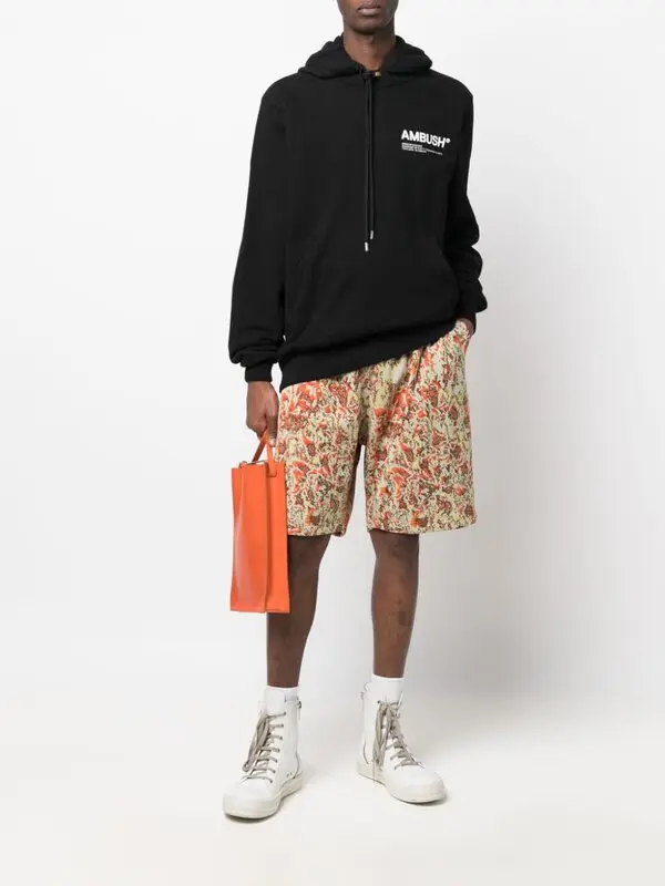 AMBUSH Logo-print Hoodie - Black