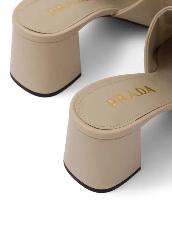 Prada Triangle Logo Mules