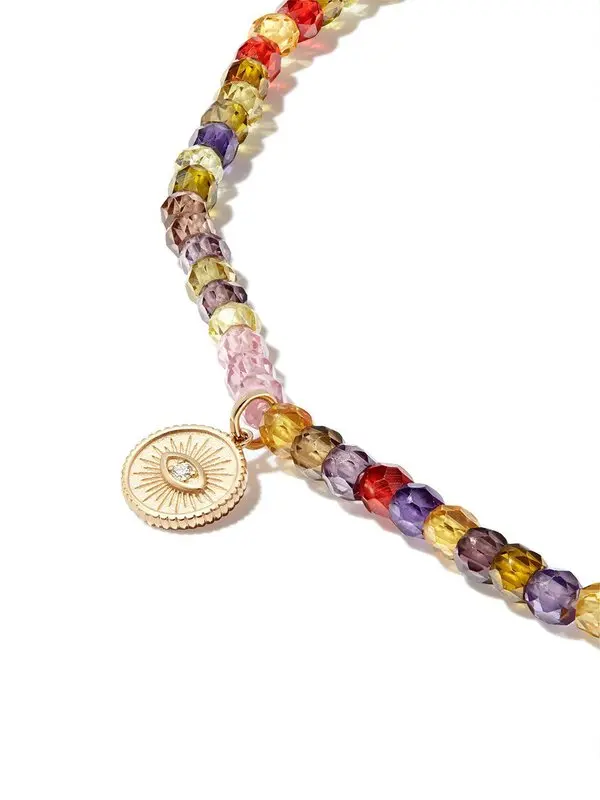 SYDNEY EVAN 14kt Yellow Evil Eye Necklace