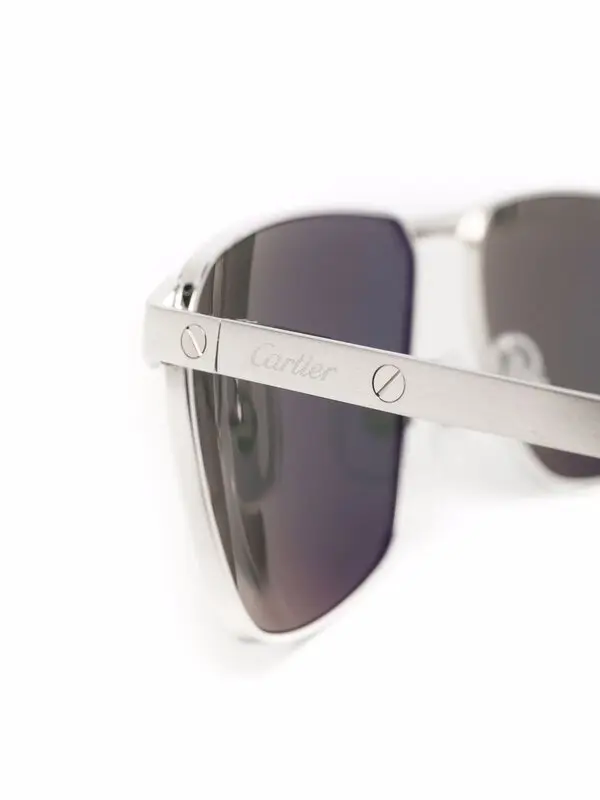 CARTIER Rectangle-frame Sunglasses