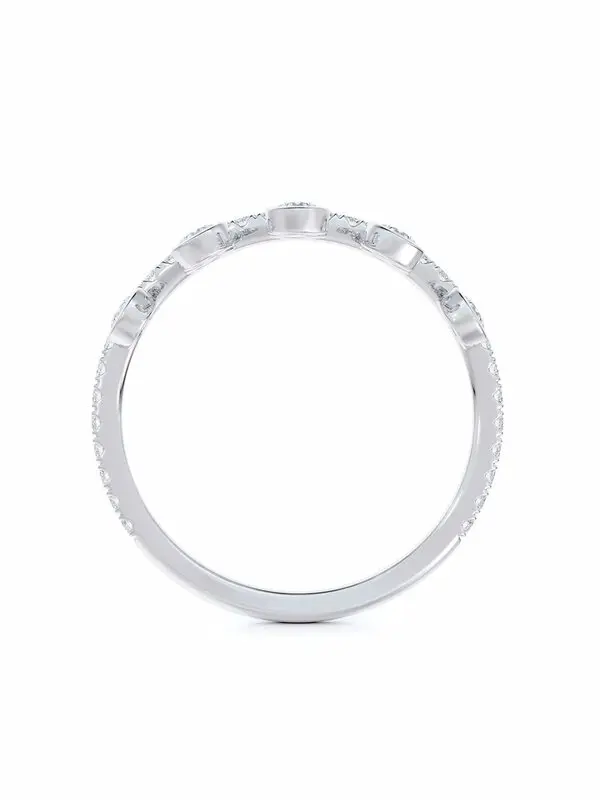 De Beers Platinum Dewdrop Diamond Crown Ring