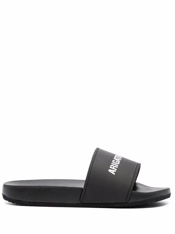 Axel Arigato Logo-print Slides - Black