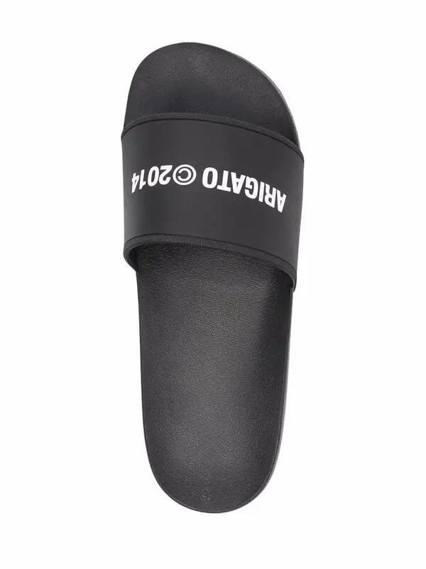 Axel Arigato Logo-print Slides - Black