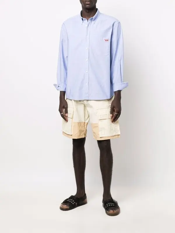 DIESEL® Logo-patch Button-down Shirt