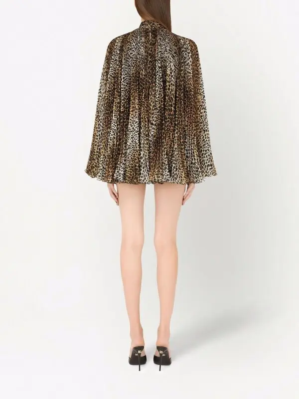 Dolce & Gabbana Leopard Print Mini Dress