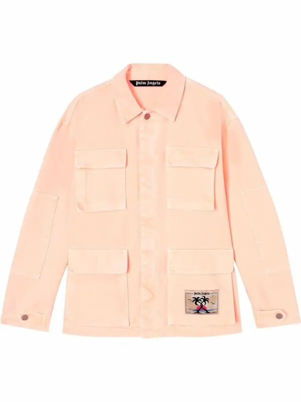Palm Angels Oversized Denim Workwear Jacket