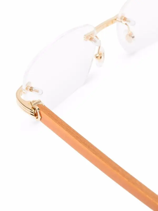 Cartier Square-frame Glasses - Orange