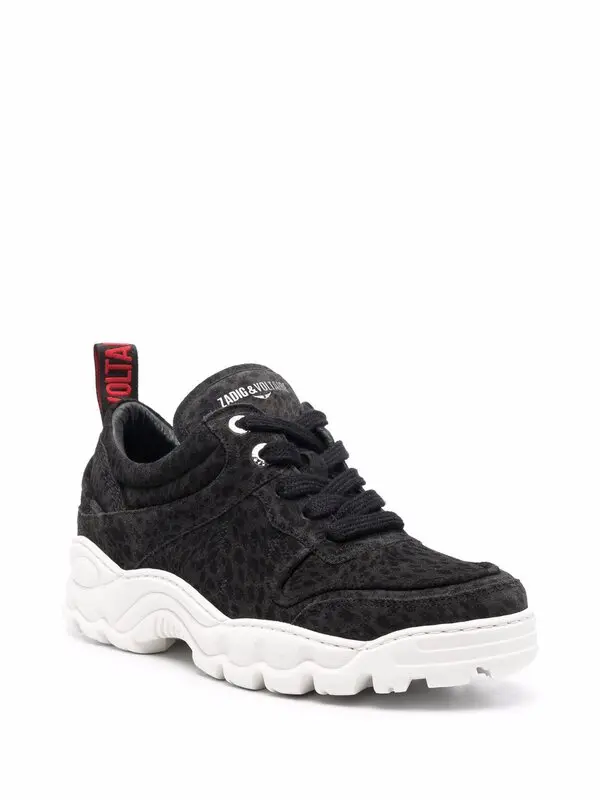 Zadig&Voltaire Blaze Leopard-print Sneakers