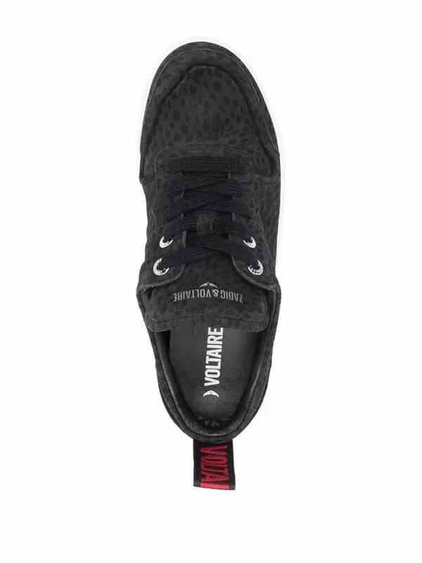 Zadig&Voltaire Blaze Leopard-print Sneakers