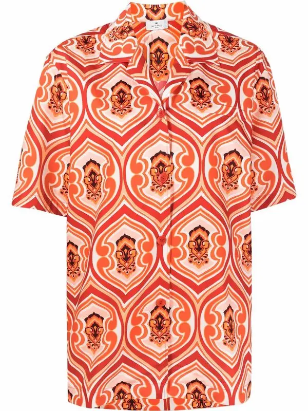 Etro Motif-print Cotton Shirt