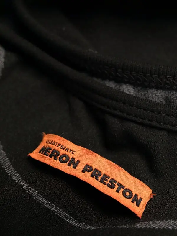 Heron Preston Logo-intarsia Crop Top