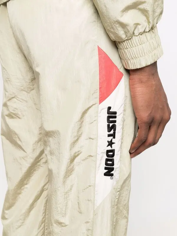 JUST DON Stripe-side Tech Track Pants