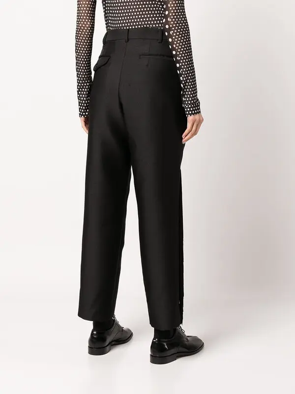Comme Des Garçons Fringed Straight-leg Trousers