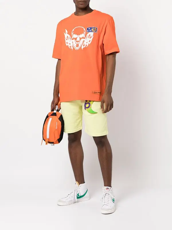 Heron Preston Logo-print Track Shorts - Yellow