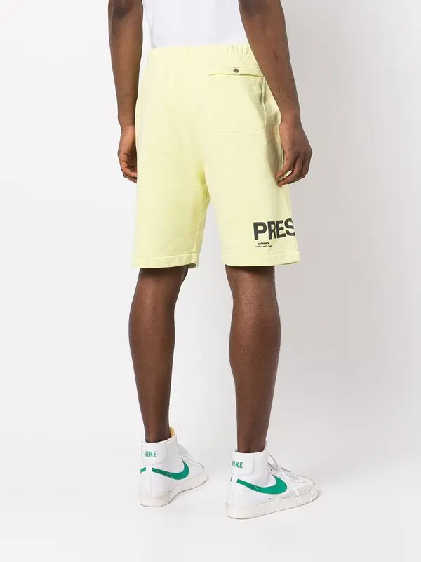 Heron Preston Logo-print Track Shorts - Yellow