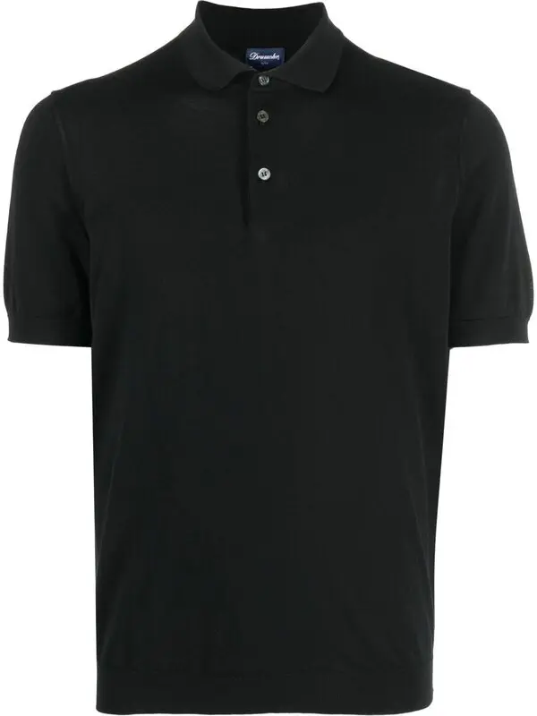 DRUMOHR Short-sleeve Polo Shirt - Black