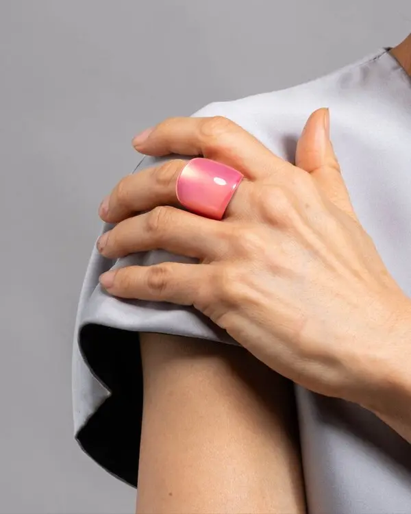 Alexis Bittar Lucite Block Ring - Sweet Melon