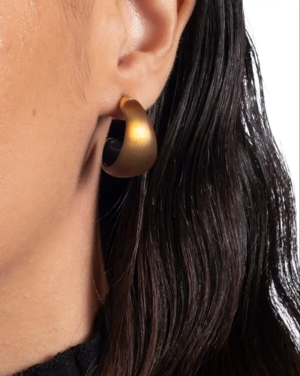 Alexis Bittar Lucite Huggie Hoop Earring - Amber