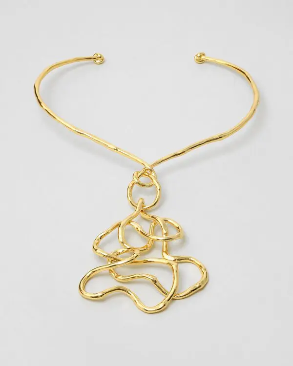 Alexis Bittar Twisted Statement Collar Necklace