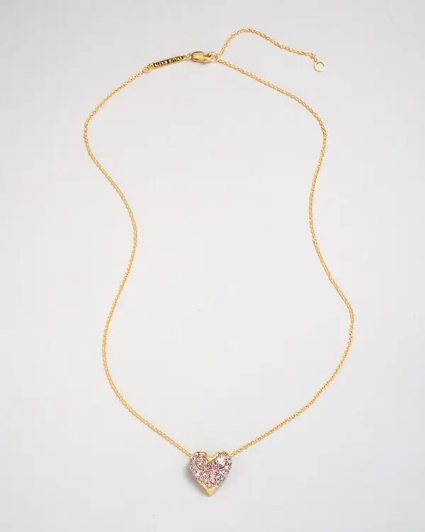Alexis Bittar Crystal Heart Pendant Necklace