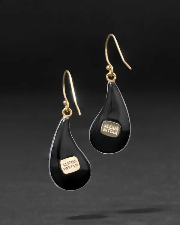 Alexis Bittar Lucite Dewdrop Dangle Earrings - White Opal